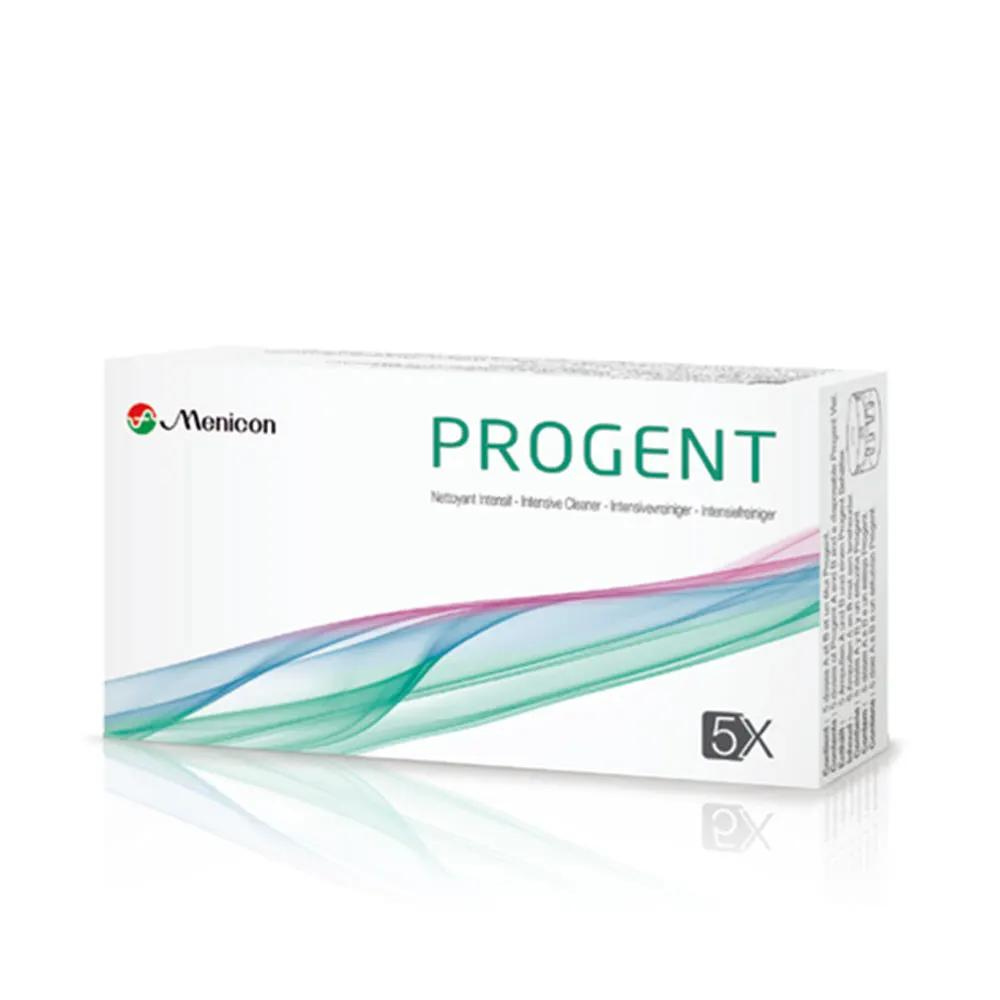 Menicon Progent Deproteinizing and disinfectant solution 5 Doses A + 5 ...
